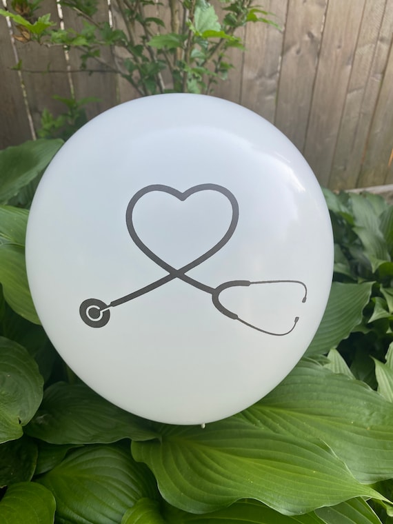 Stethoscope Custom Balloons 12 Inch set of 10 - Etsy