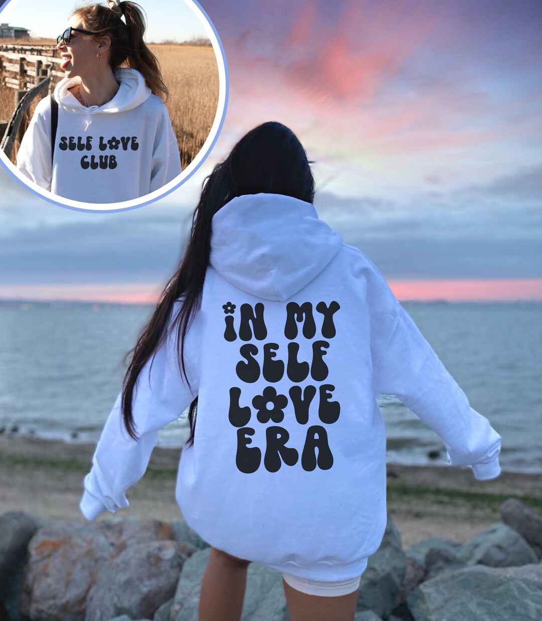 In My Self Love Era Hoodie, Self Love Club, Empowering Hoodie, Self ...