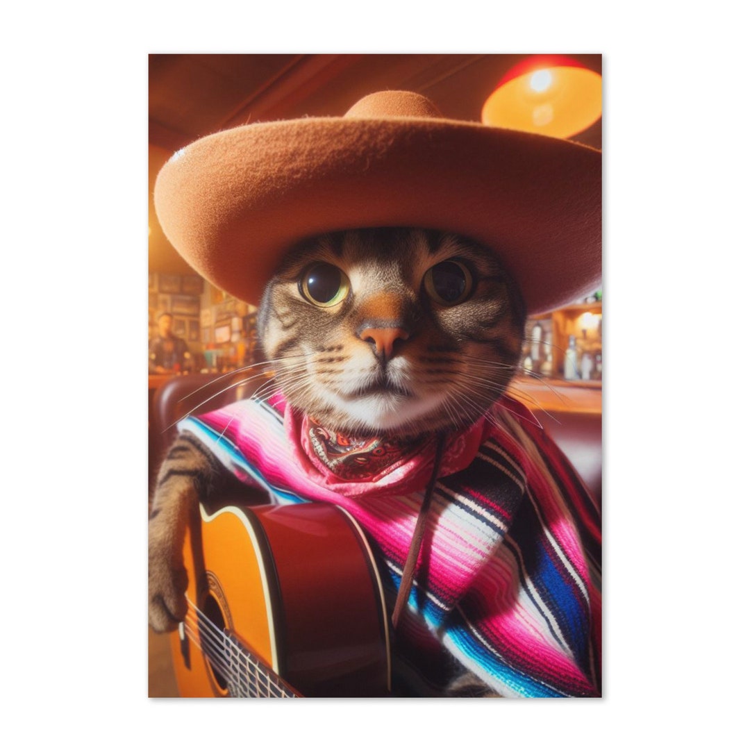 Fandango Cat Greeting Card – Funny Animal Card for Any Occasion, Blank ...