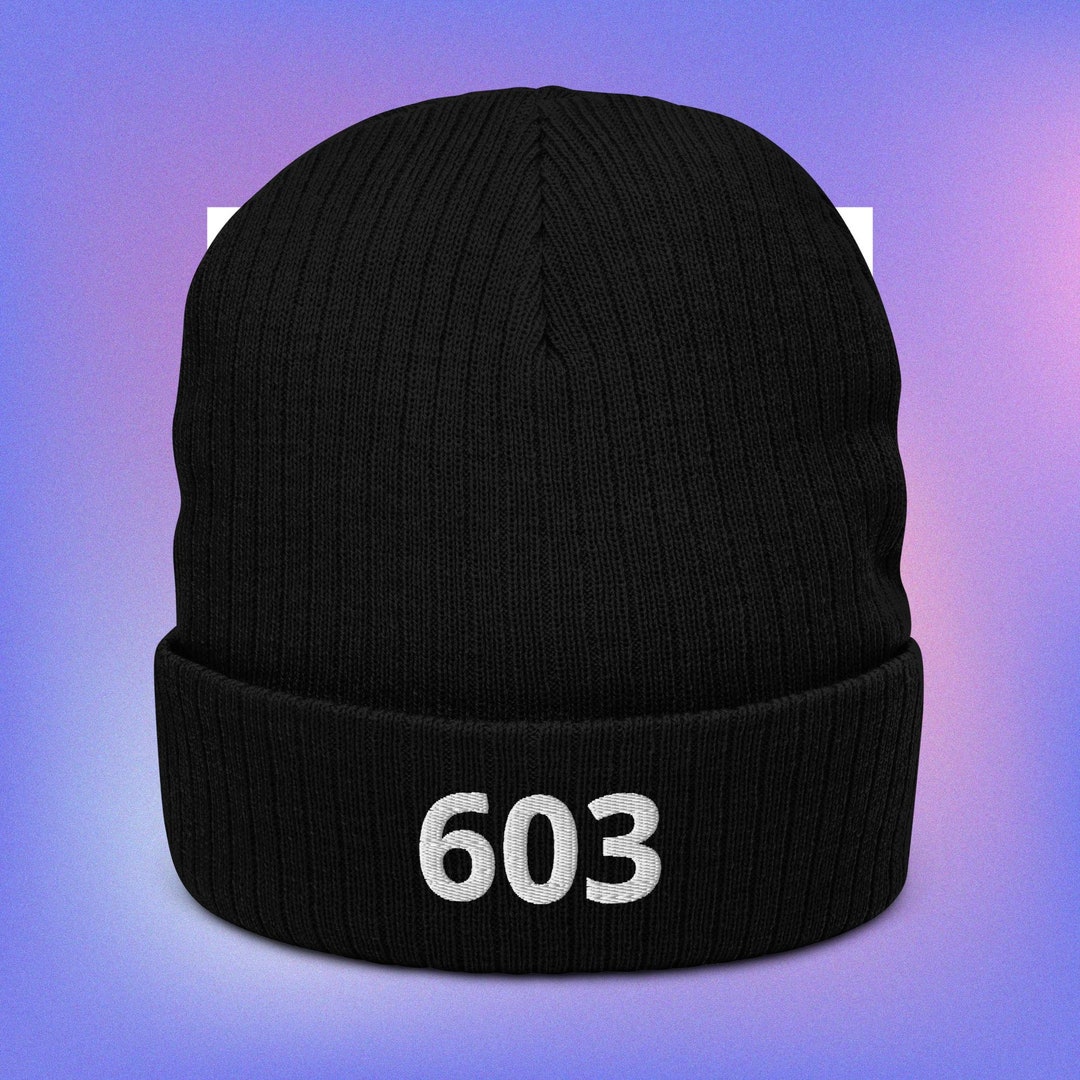 603 Ribbed Knit Hat NH Area Code Hat NH Area Code Beanie - Etsy