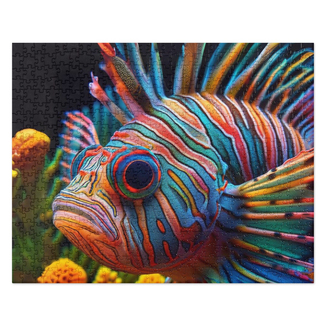 Lion Fish Jigsaw Puzzle Eco Friendly Gift Family Fun Night Gift Puzzle ...