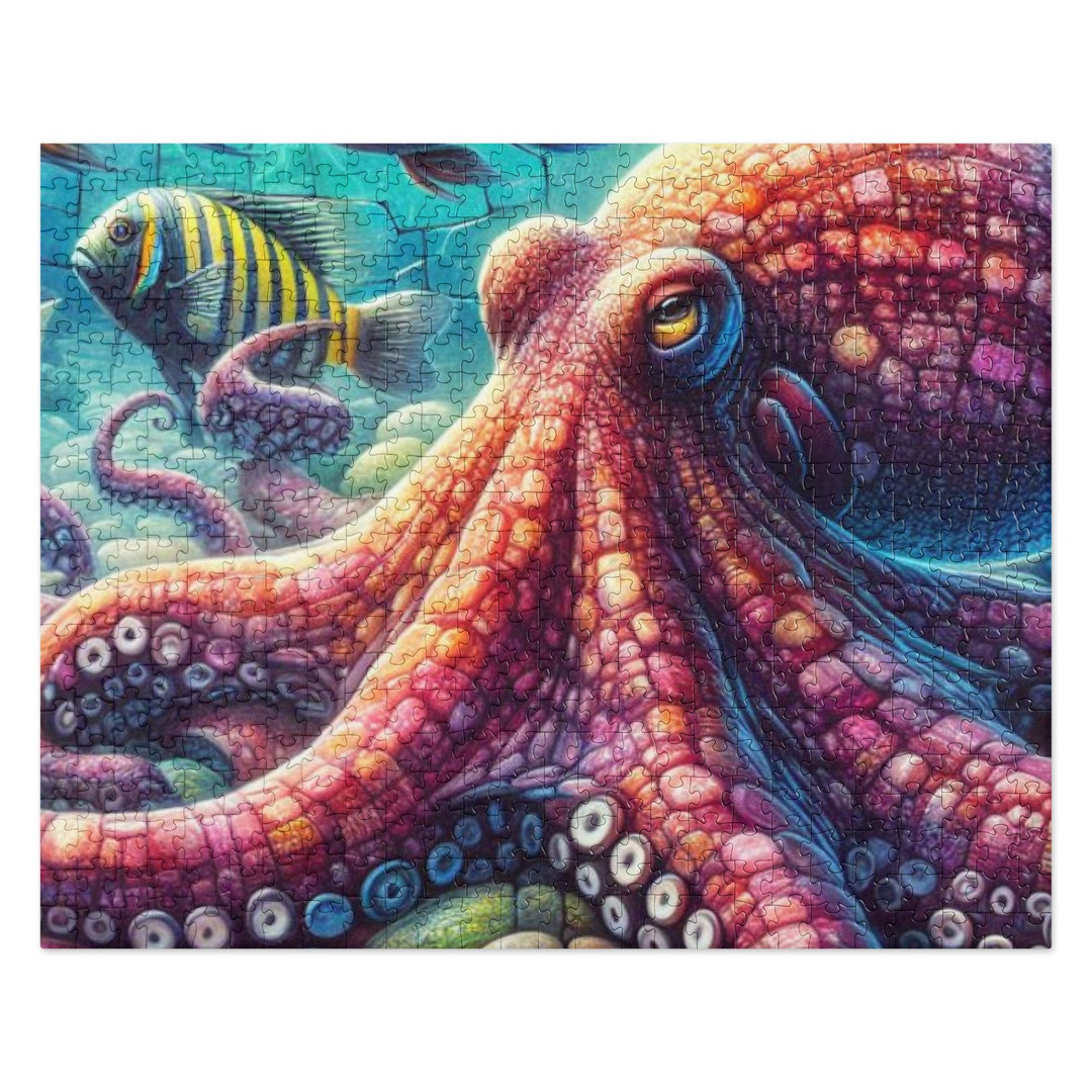 Octopus Jigsaw Puzzle – Eco-friendly Ocean Puzzle Gift for Adults ...