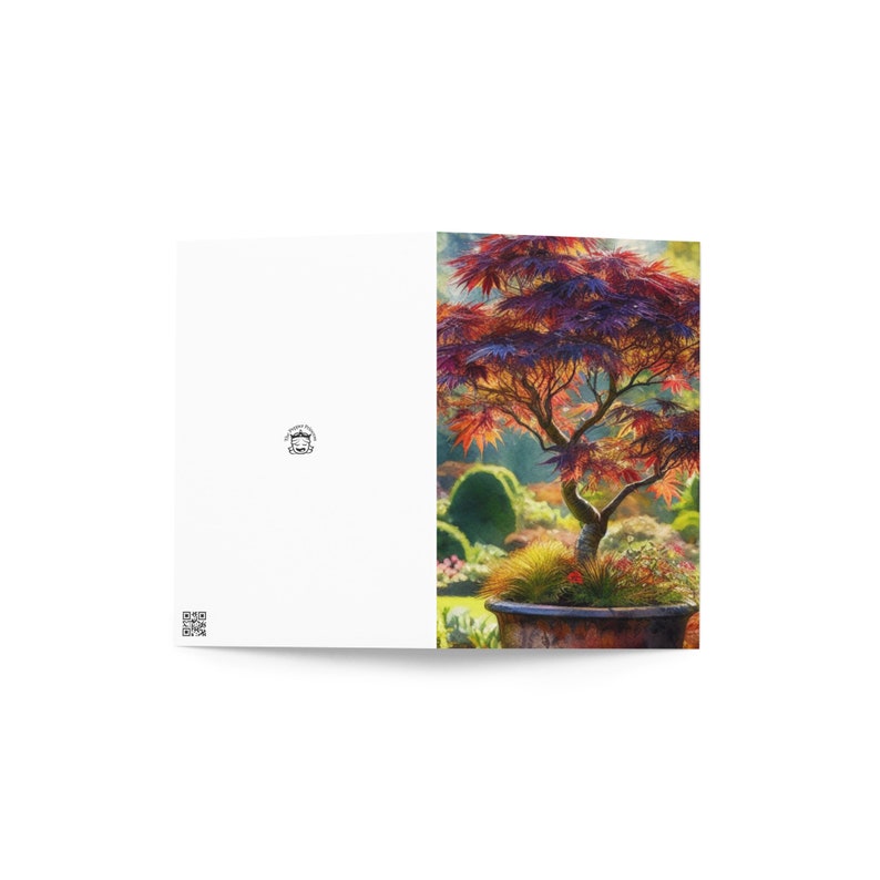 Dwarf Japanese Maple Greeting Card – Blank Inside – Zen Garden & Bonsai ...
