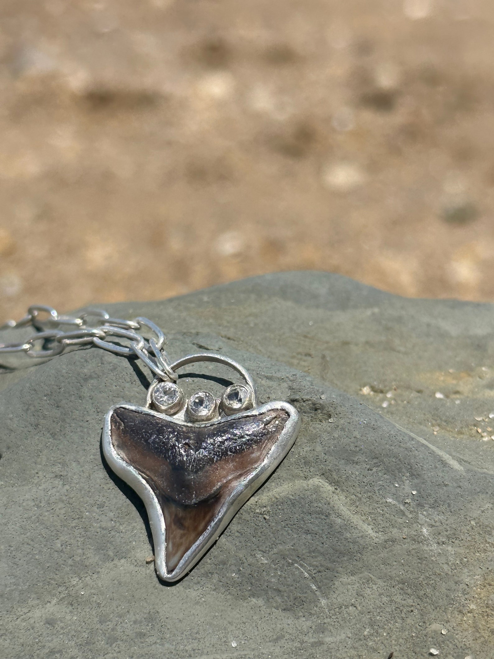 Blingy Bull Shark Tooth Necklace - Etsy