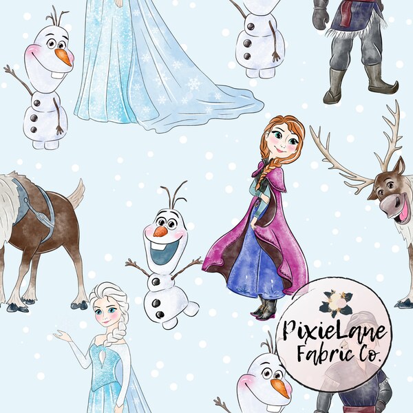 Elsa Frozen Knit Fabric - Etsy