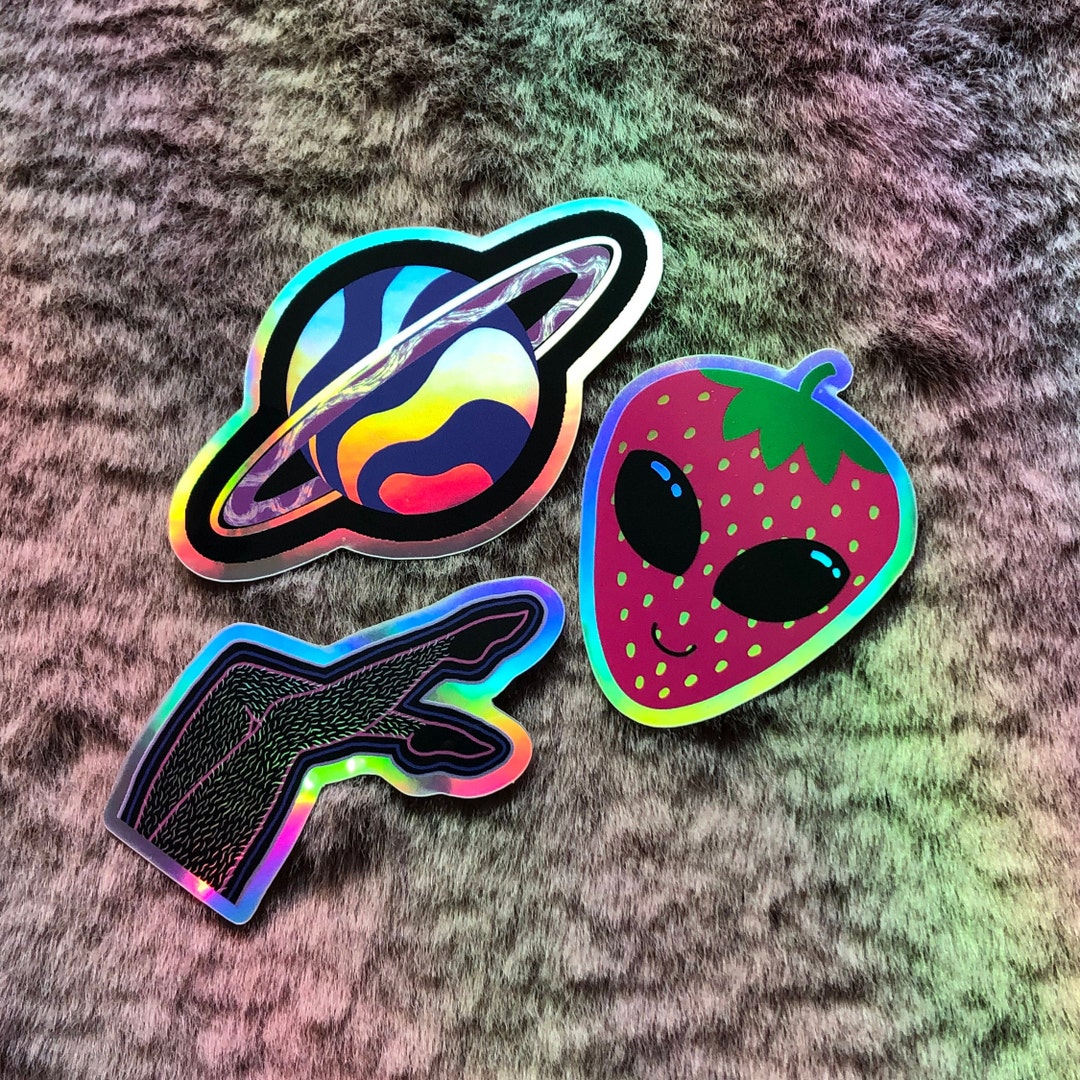Holographic Sticker Pack - Etsy
