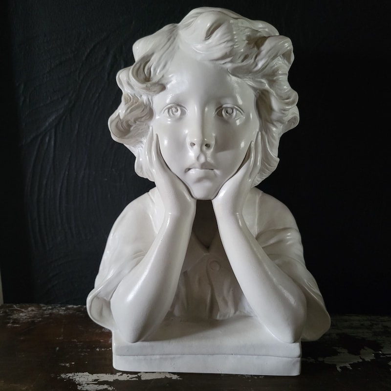 Plaster Face Bust - Etsy