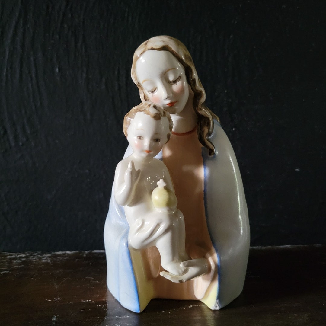 Vintage Goebel HM Virgin Mary Madonna and Child Figurine Germany *read ...