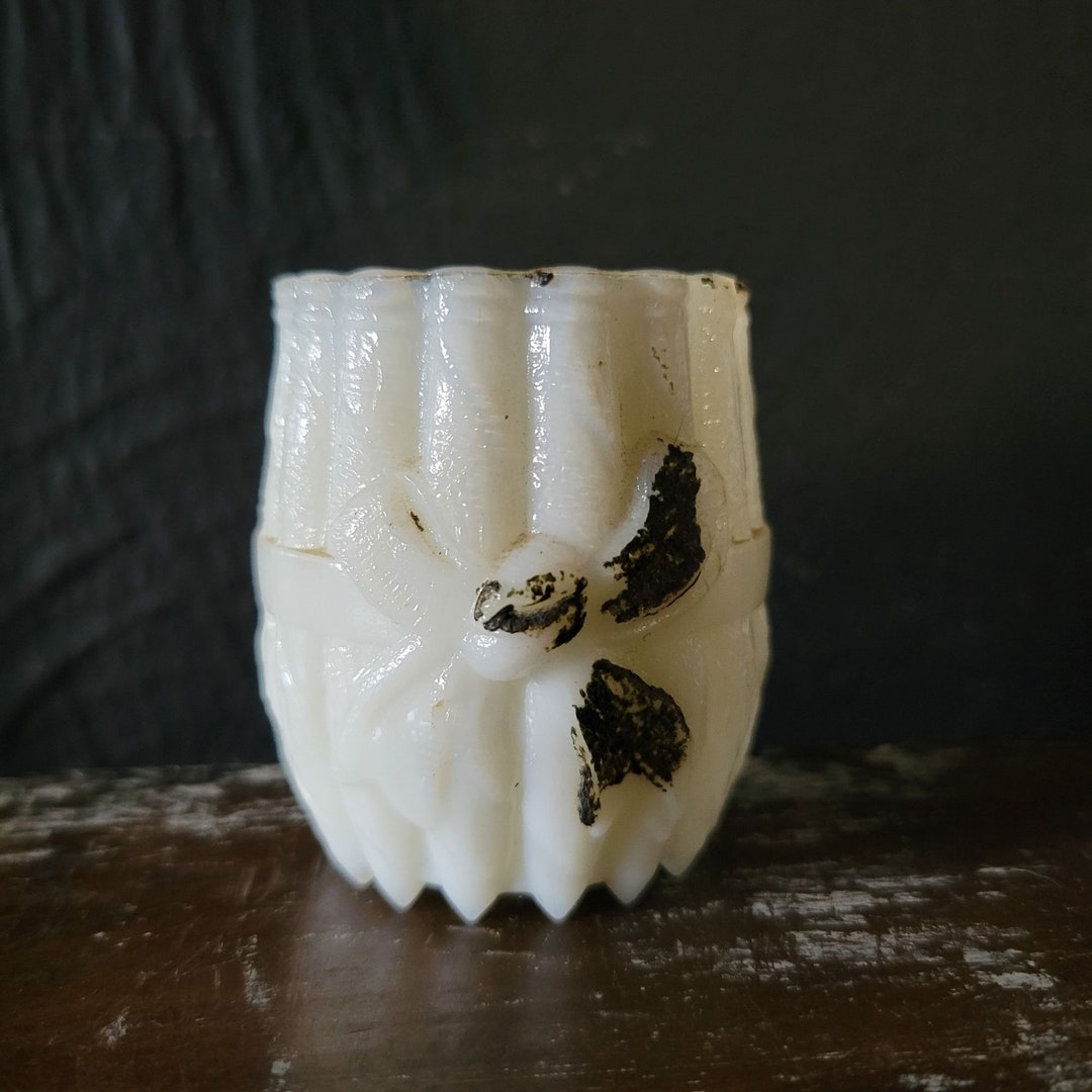 Antique Milk Glass Toothpick Holder W/ Bow EAPG Eagle Glass Co. C. 1890 ...