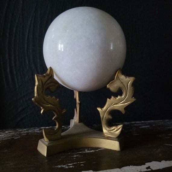 Large Vintage White Granite Paperweight Stand Not Included - Etsy