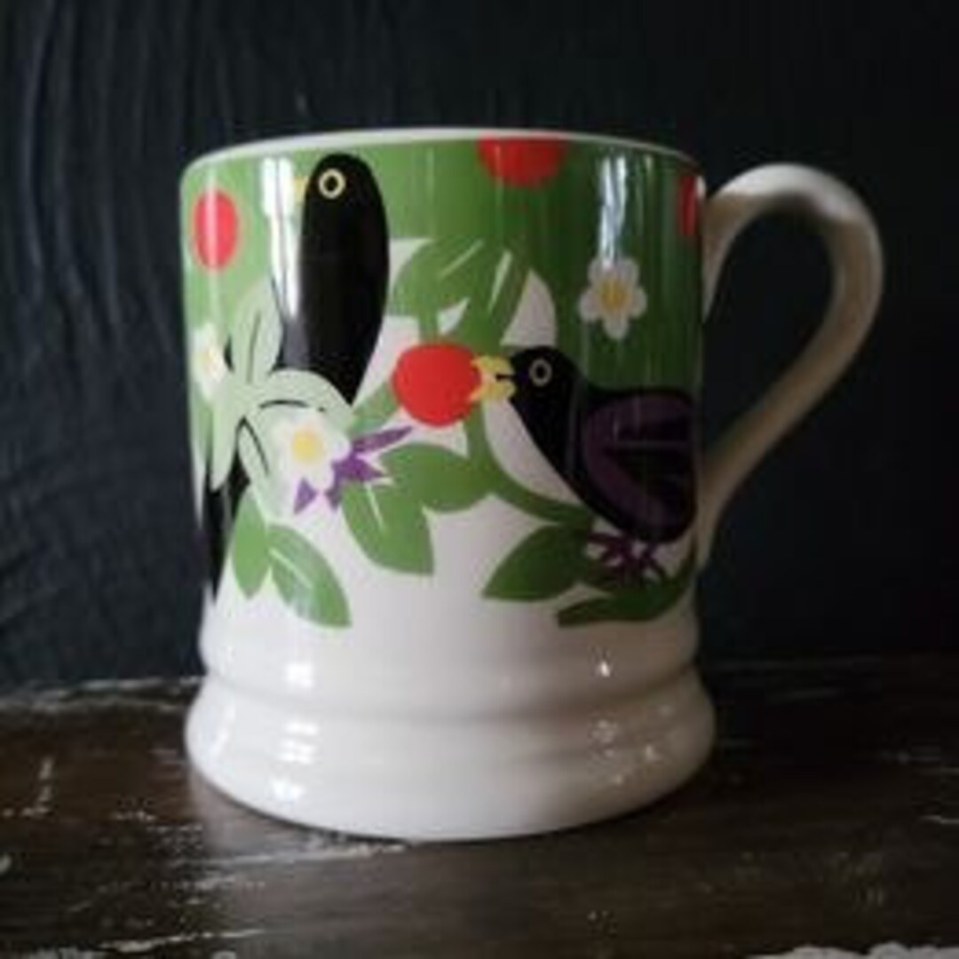 Emma Bridgewater Pottery Blackbird Cherries Mug by Pat Albeck England ...