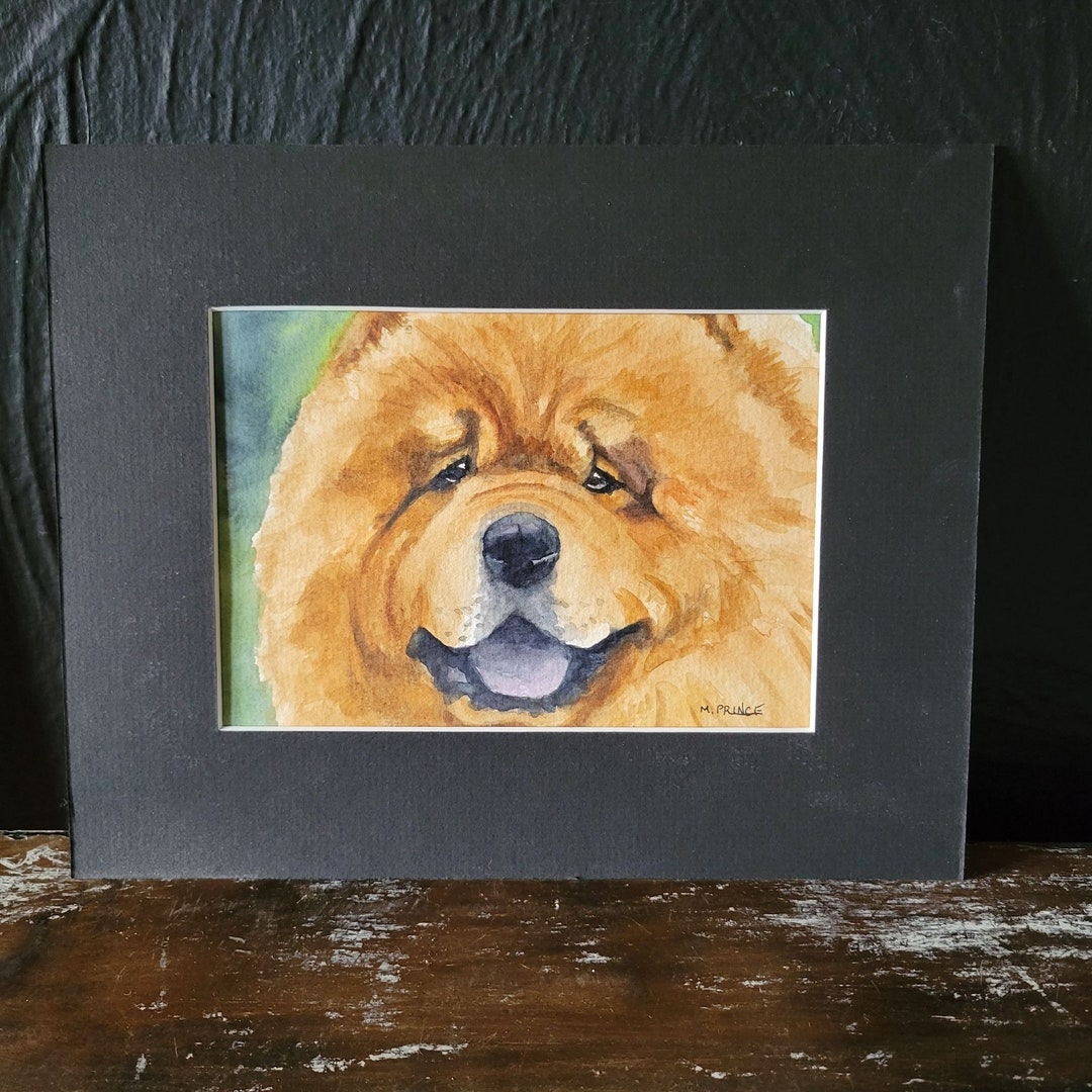 Watercolor Painting of Chow Chow Dog by Margaret Prince, Dog Paintings ...