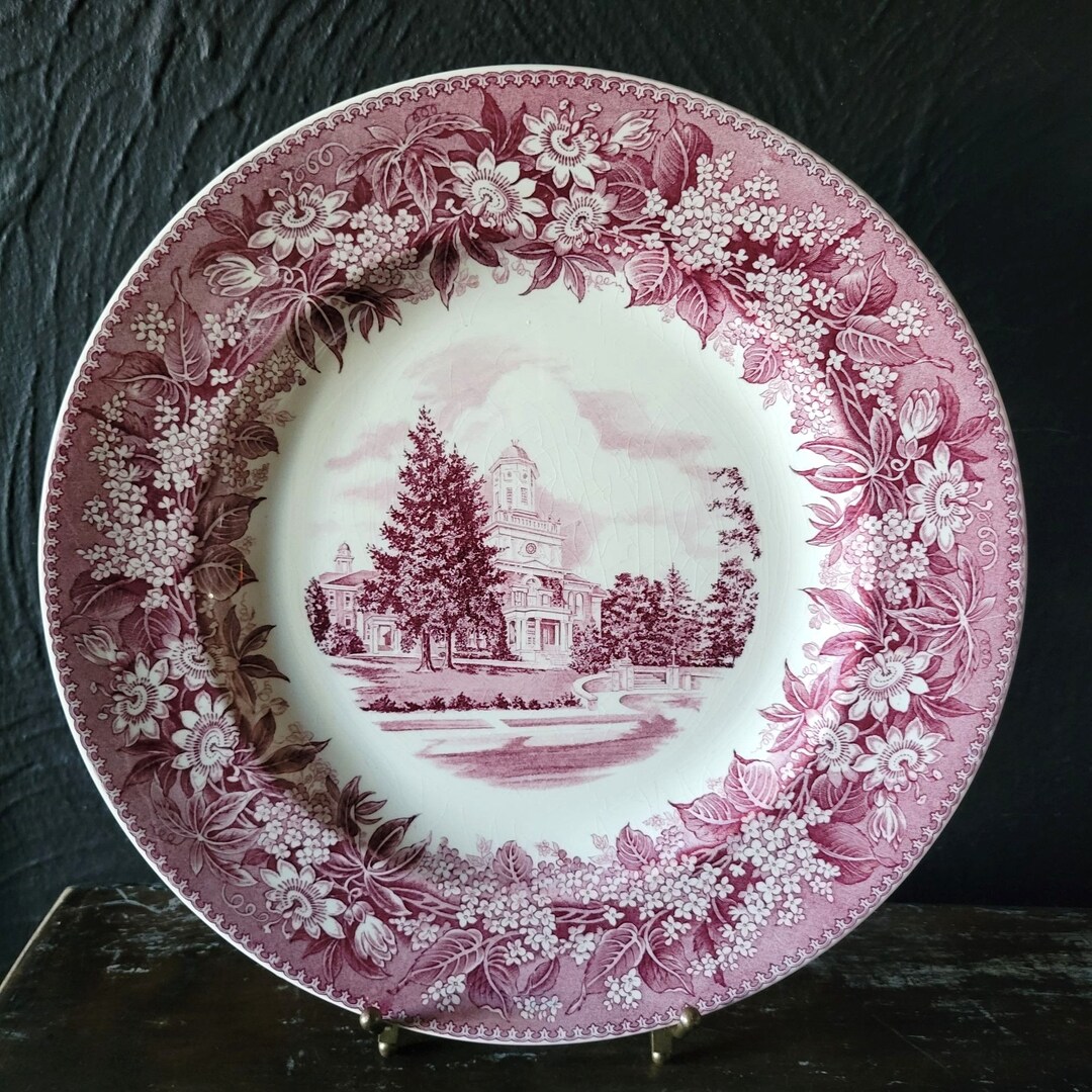 Vtg Wedgwood State Teachers College Bloomsburg PA Mulberry Plate, Kappa ...
