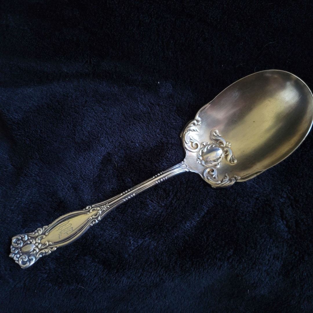 Antique Wm A Rogers A1 Silverplated Berry Spoon - Warwick Pattern ...
