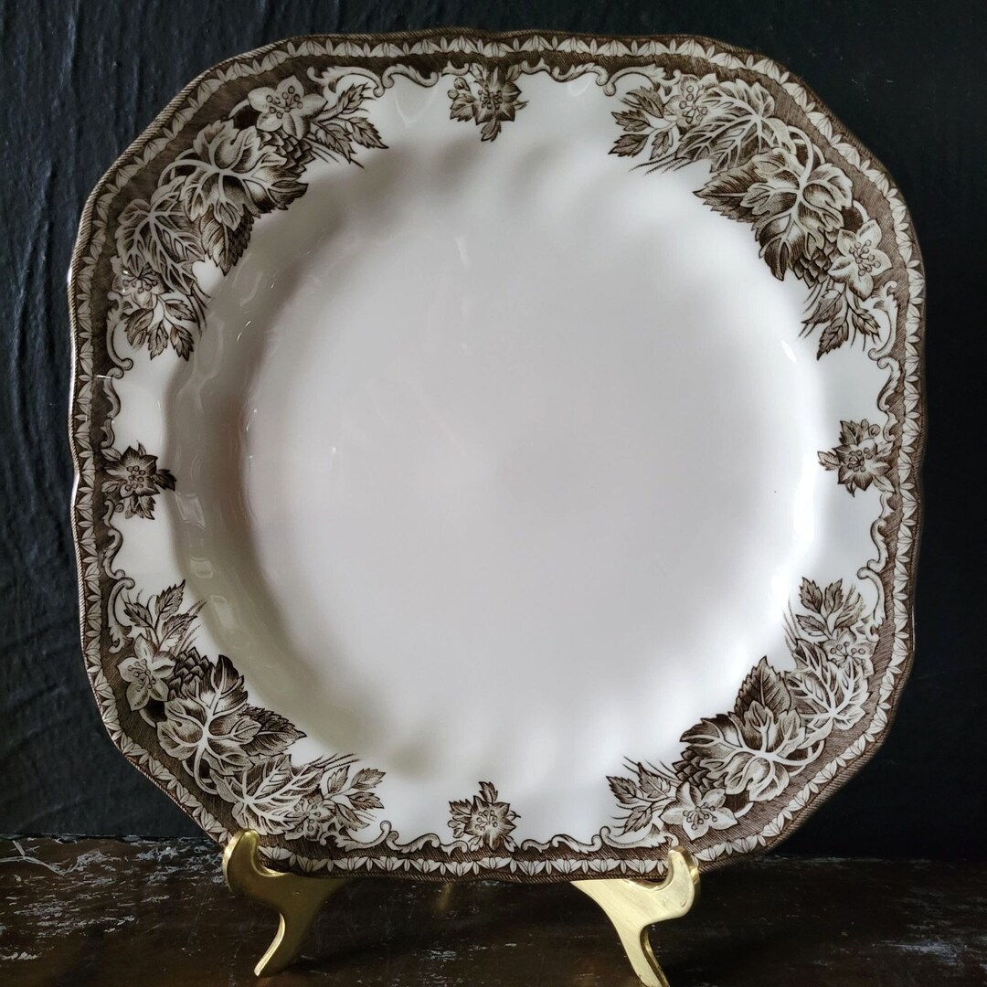 Johnson Brothers Brown Transferware the Friendly Village Square Salad ...