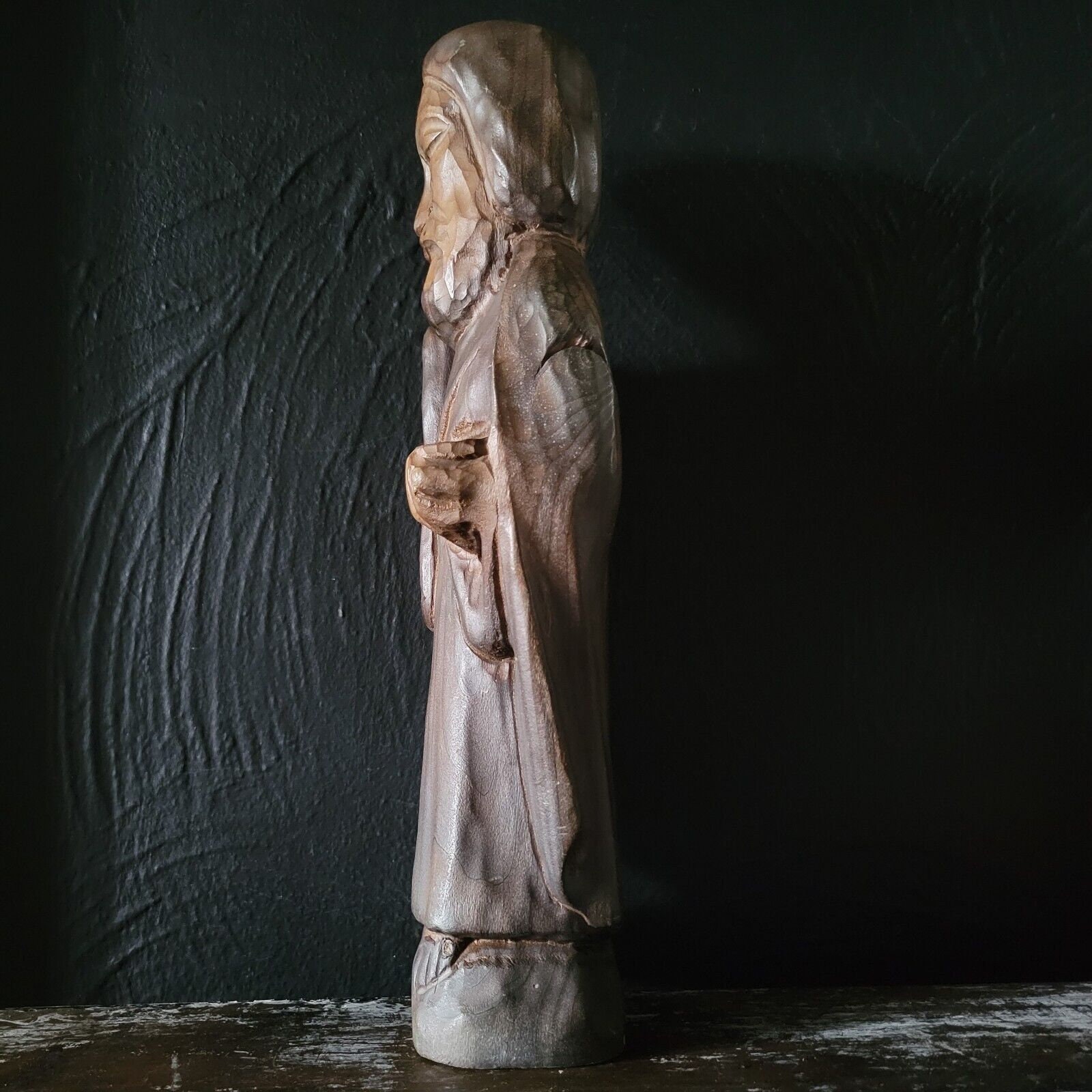 Vintage Hand-carved Wood Sculpture of Religious Saint Apostle - Etsy