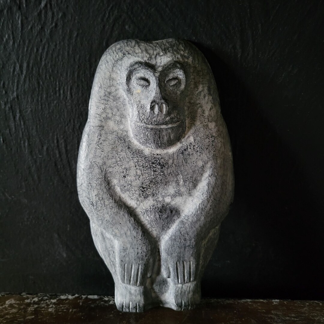 Vintage Monkey Wall Plaque Marked Soder, Vintage Monkey Decor, Zen ...