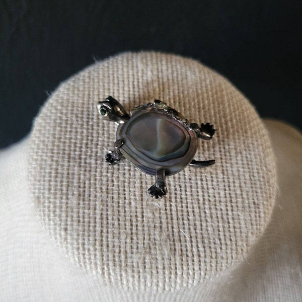 Silver Turtle Brooch - Etsy