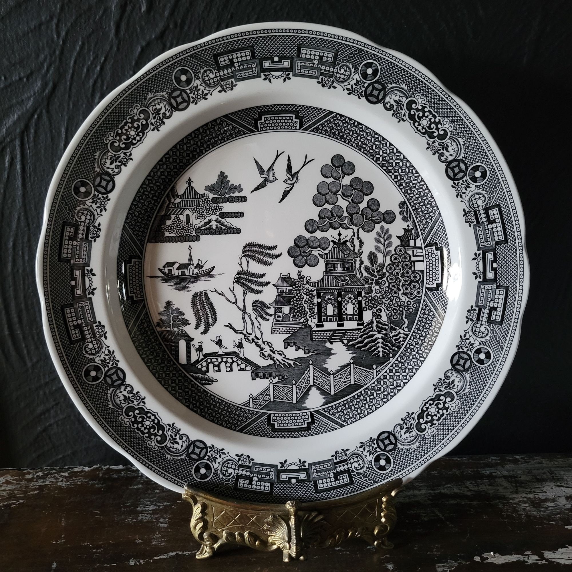 Spode Archive Georgian Series willow Dinner Plate - Etsy