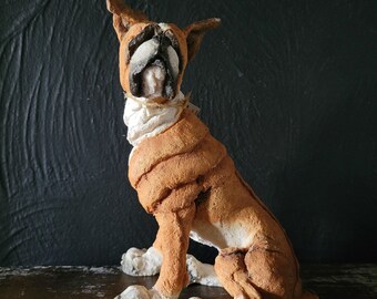 Boxer Puppy Dog Resin Figurine A Breed Apart Country Artists Willitts ...
