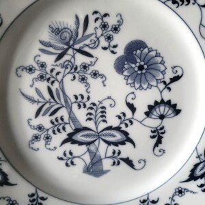 Blue Danube Dinner Plate Floral Pattern & Scalloped Edge, Blue and ...