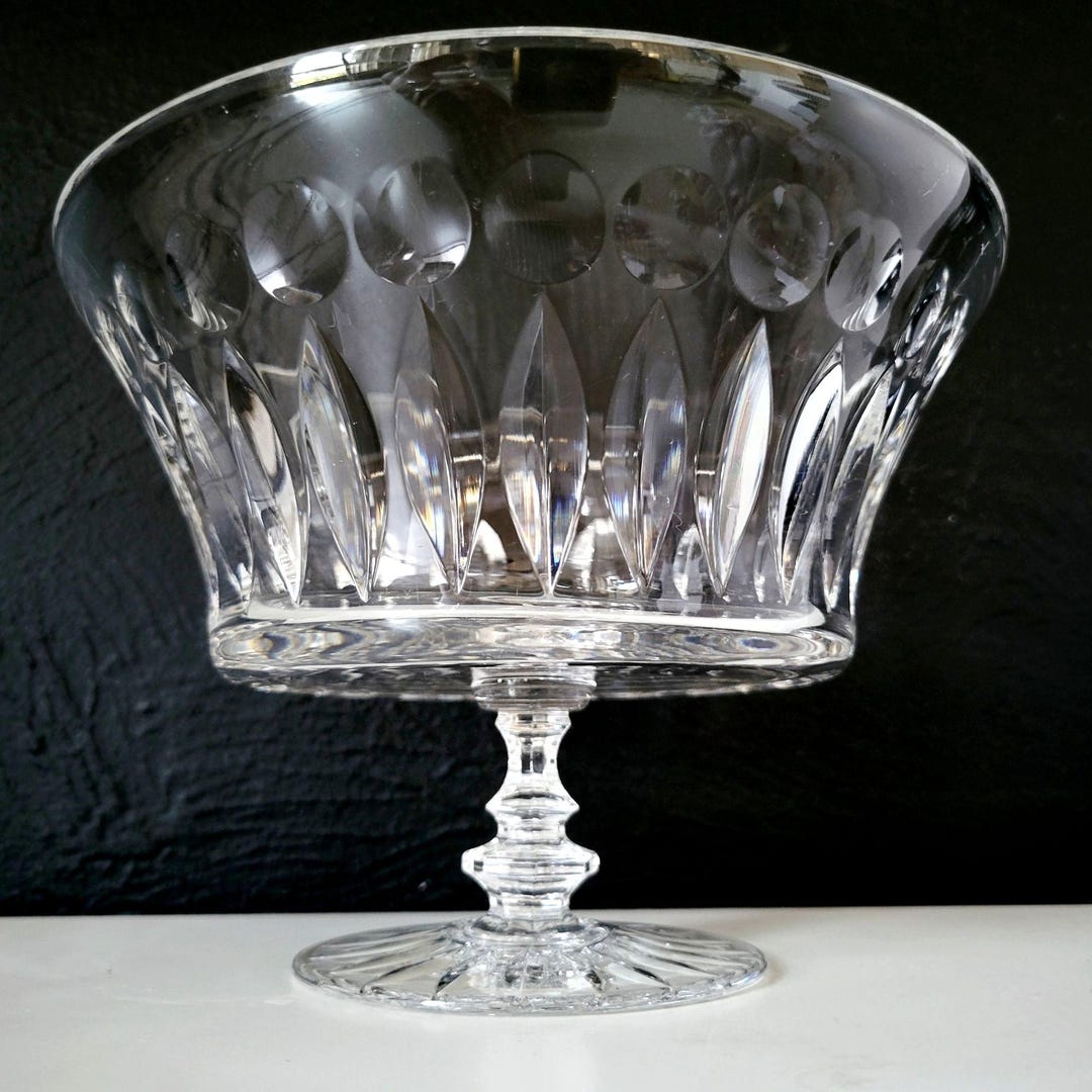 Vintage Gorham Crystal De Medici Pedestal Bowl / Compote Bowl / Fruit ...