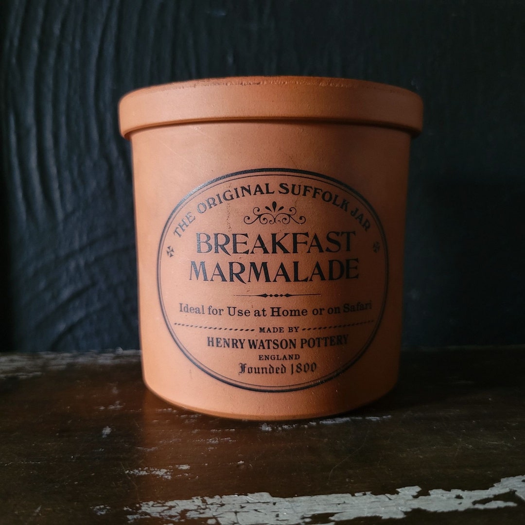 The Original Suffolk Jar Henry Watson Pottery "breakfast Marmalade" Pot ...