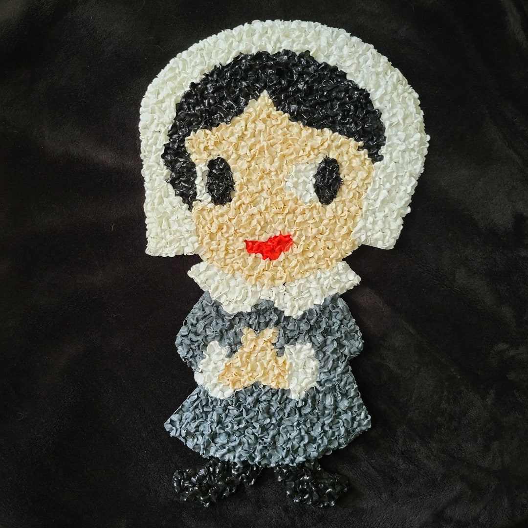 Popcorn Pilgrim, Melted Plastic Popcorn Thanksgiving Pilgrim, Vtg ...