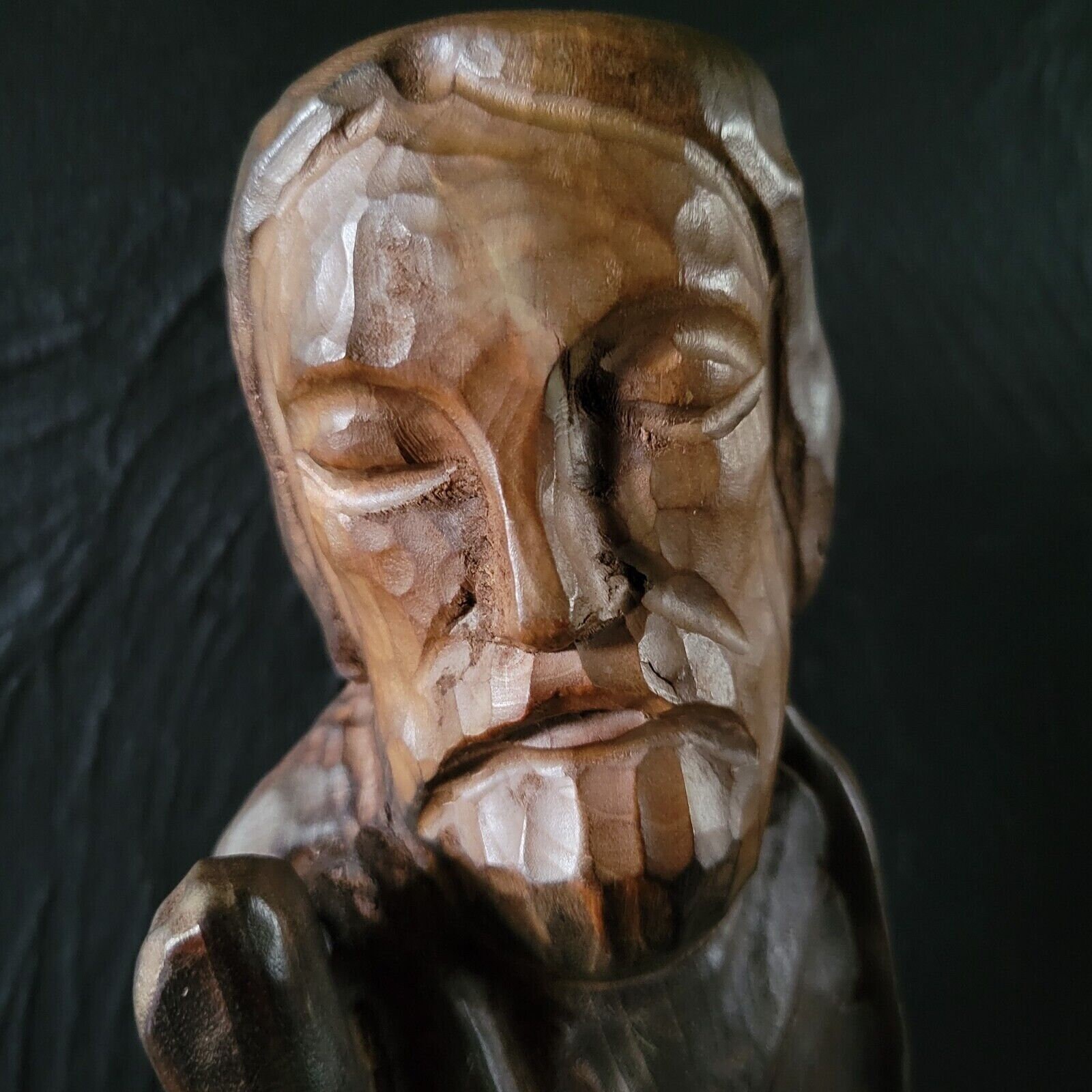 Vintage Hand-carved Wood Sculpture of Religious Saint Apostle - Etsy