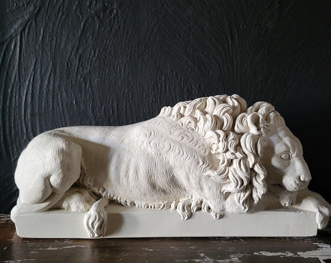 Vintage Canova Lion Sculpture by Facsimilies Ltd - HEAVY - Etsy