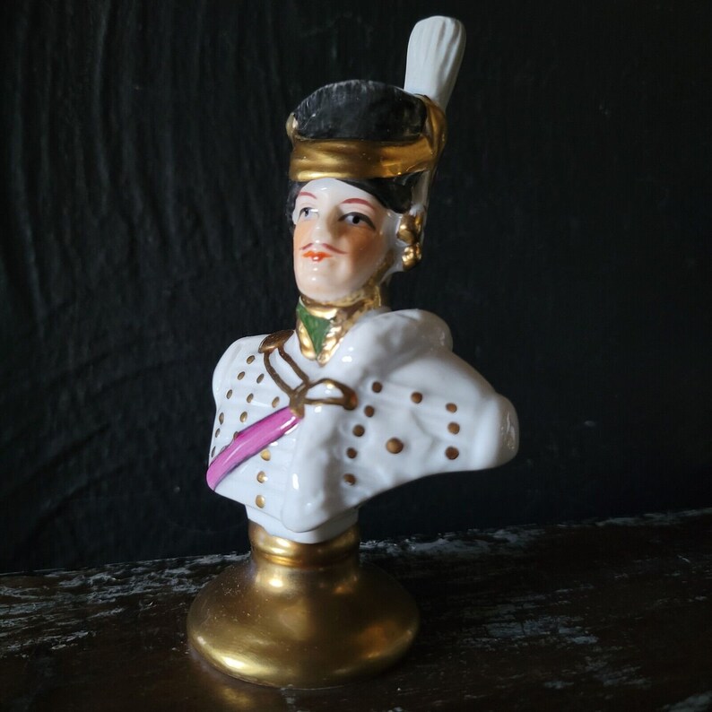 Vintage Limoges Hussar French Army Napoleonic Bust Small - Etsy