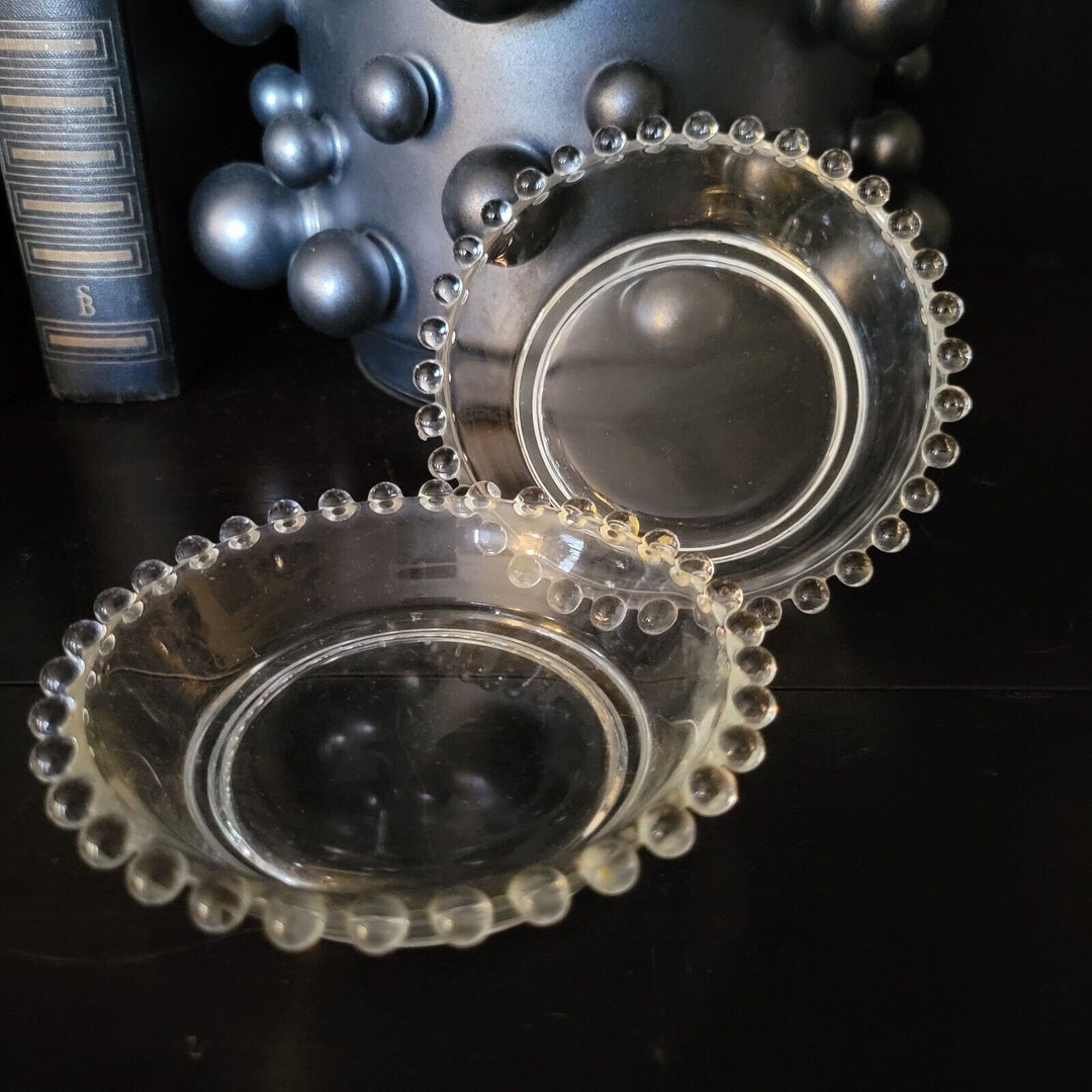 Vintage Set of 2 Small Candlewick Bowls 4" / Jelly Dishes / Dessert ...