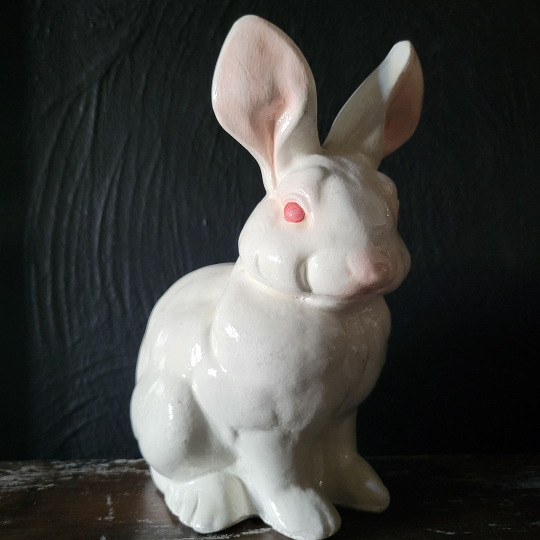 Plaster White Bunny Rabbit by Chris Grossman Plastercrafts, Easter ...