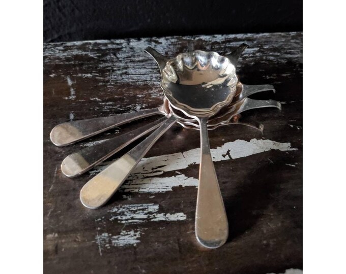 Set of 4 Silverplate Reed & Barton Brandy Cognac Warming Spoons ...