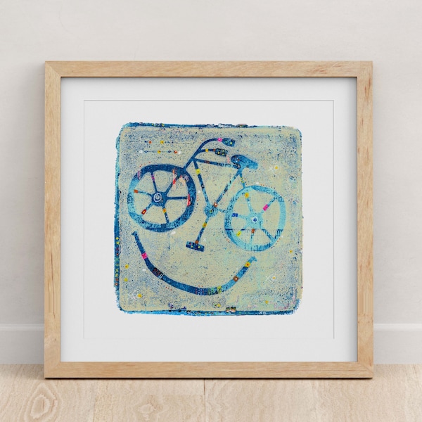 Abstract Bicycle Art - Etsy