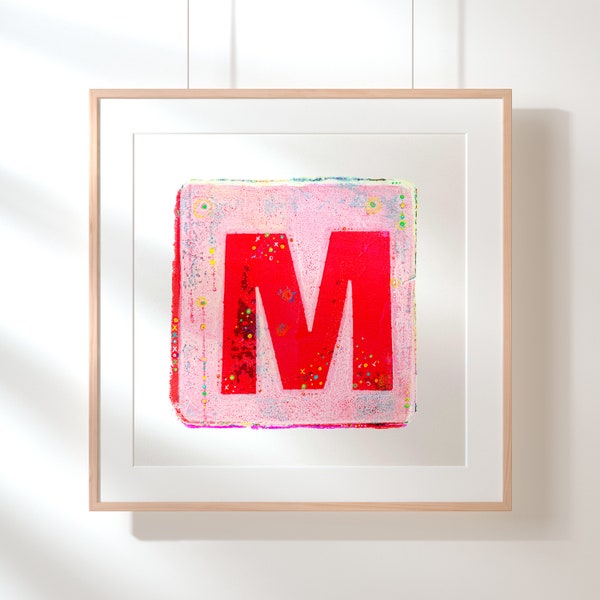 Abstract Letter Art - Etsy