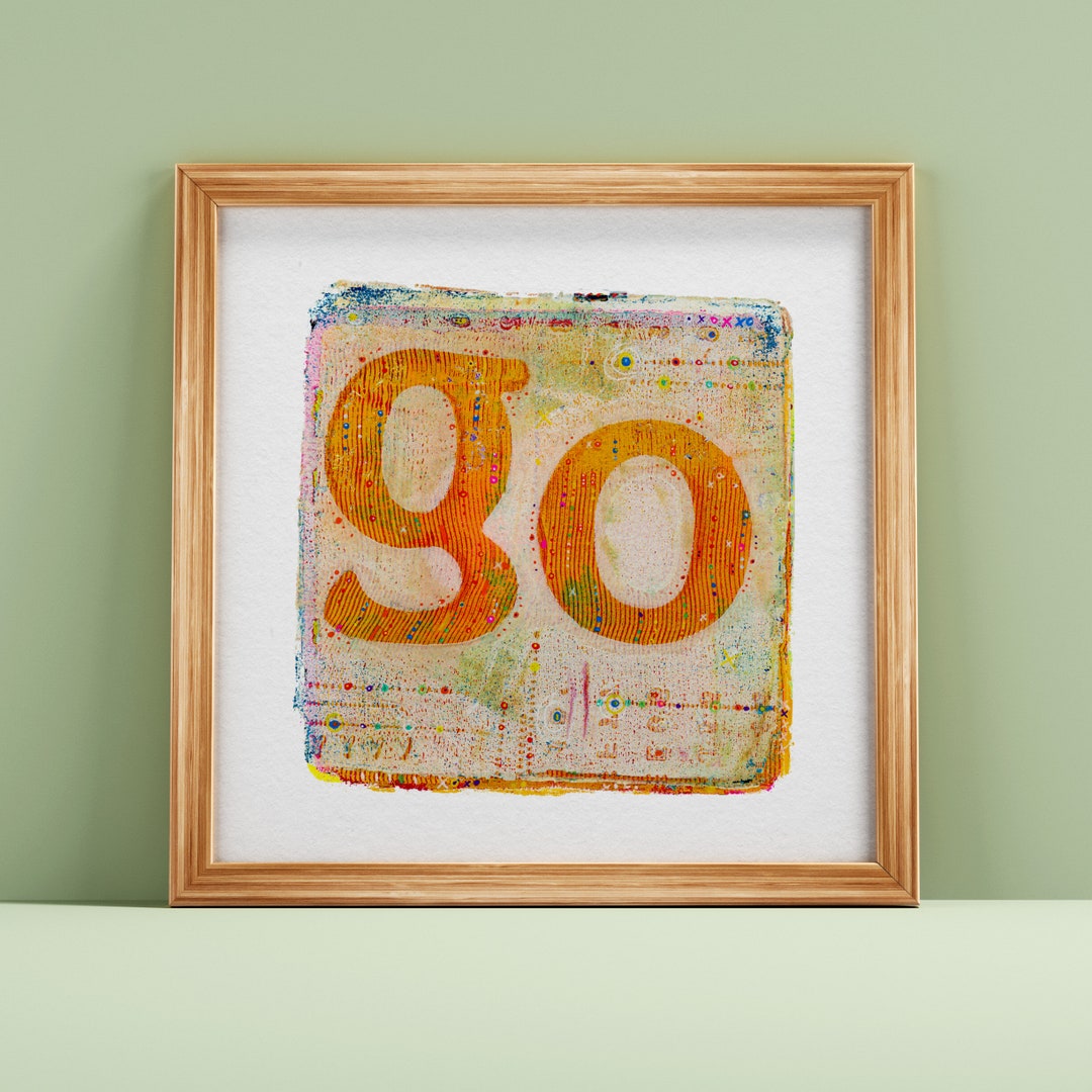 GO | Go Wall Art | Inspiring Statement Go | Go Print for Wall | High ...