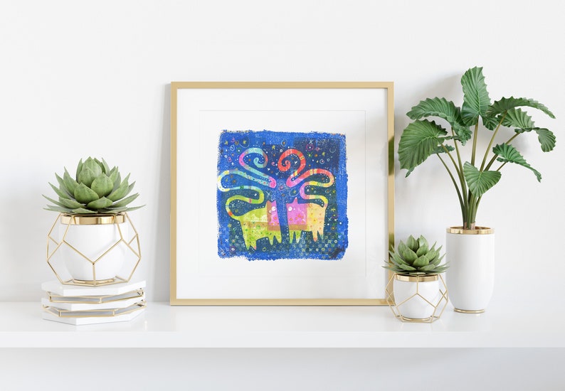 Tall Love Talesmulticolored 9x9 Cat Tails Make - Etsy