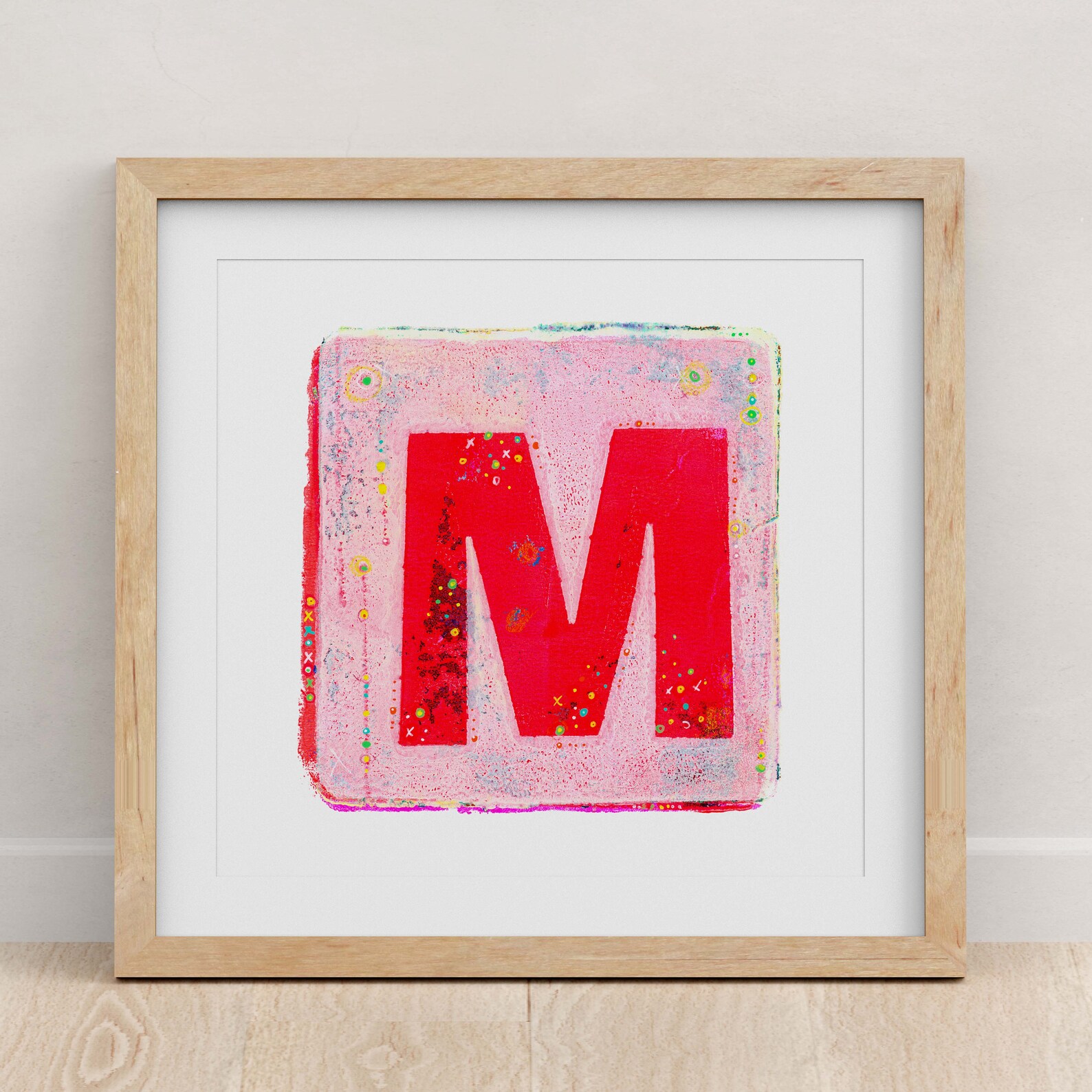 Letter M Wall Art | Letter M Artwork | Letter M Acrylic Print ...
