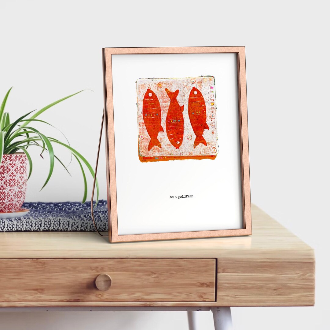Be a Goldfish | Ted Lasso Inspired Decor | Beach Coastal House | Office ...