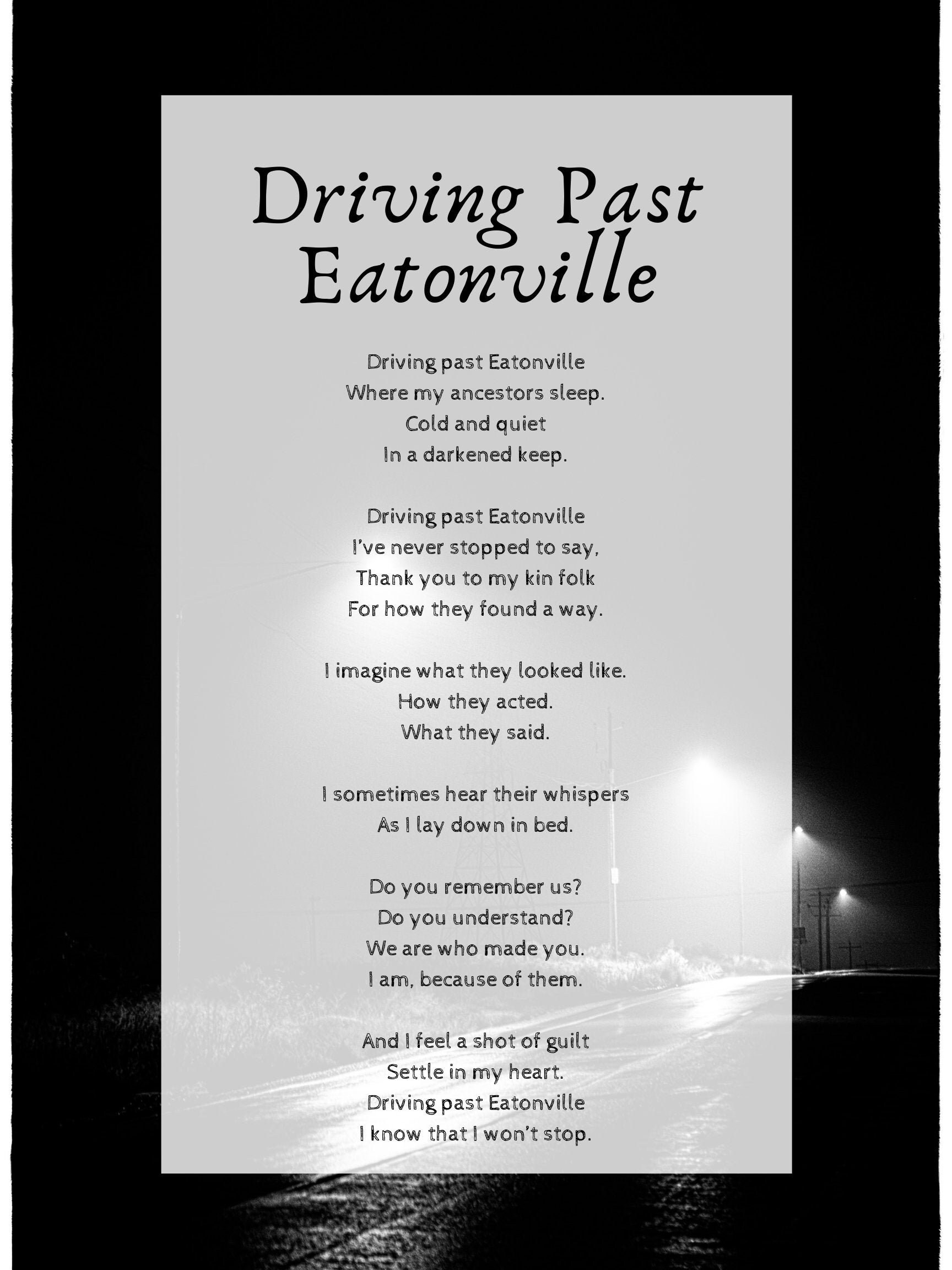 Poetry Wall Art - Original Poems - Eatonville - Etsy