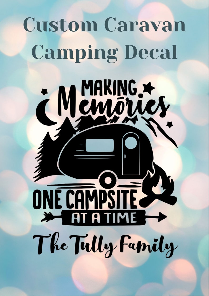 Vinyl Decal in Inside or Outside Caravan//motorhome//trailer//camping ...