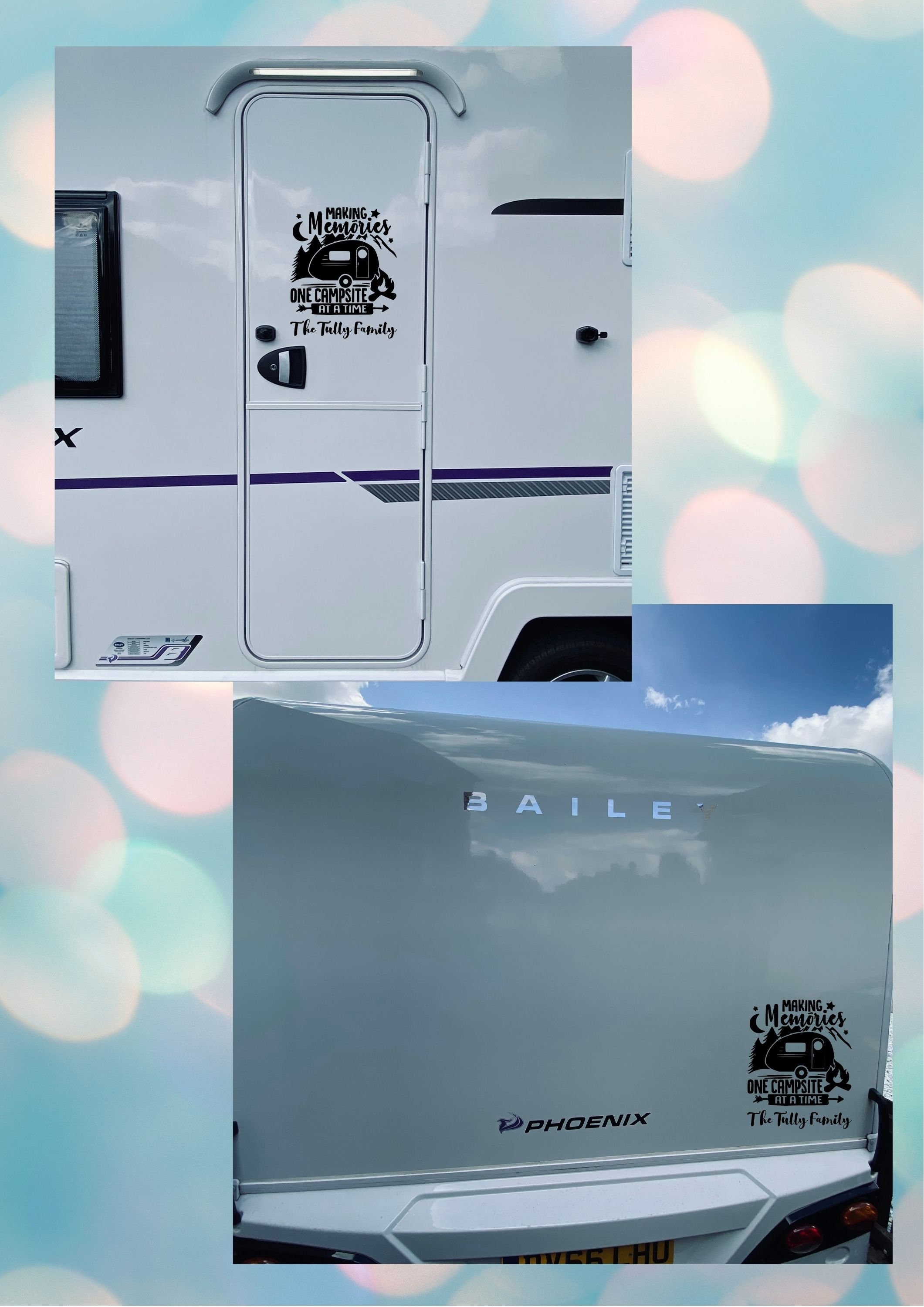 Vinyl Decal in Inside or Outside Caravan//motorhome//trailer//camping ...