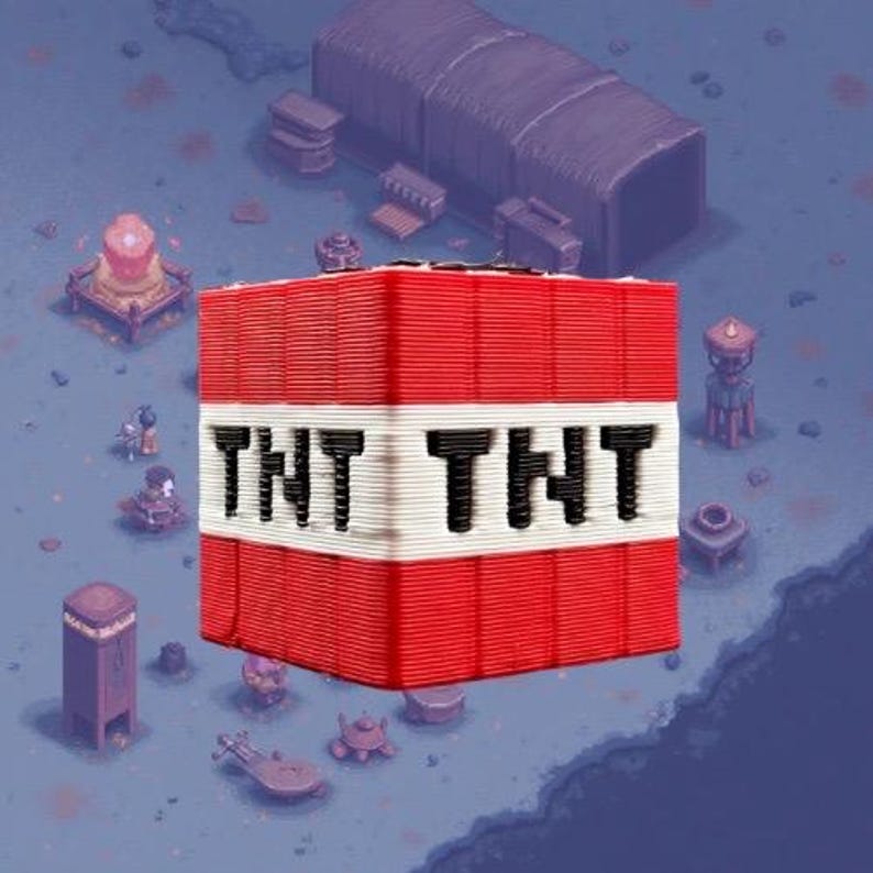 Pixel Block Inspired Character Party Favor - Etsy