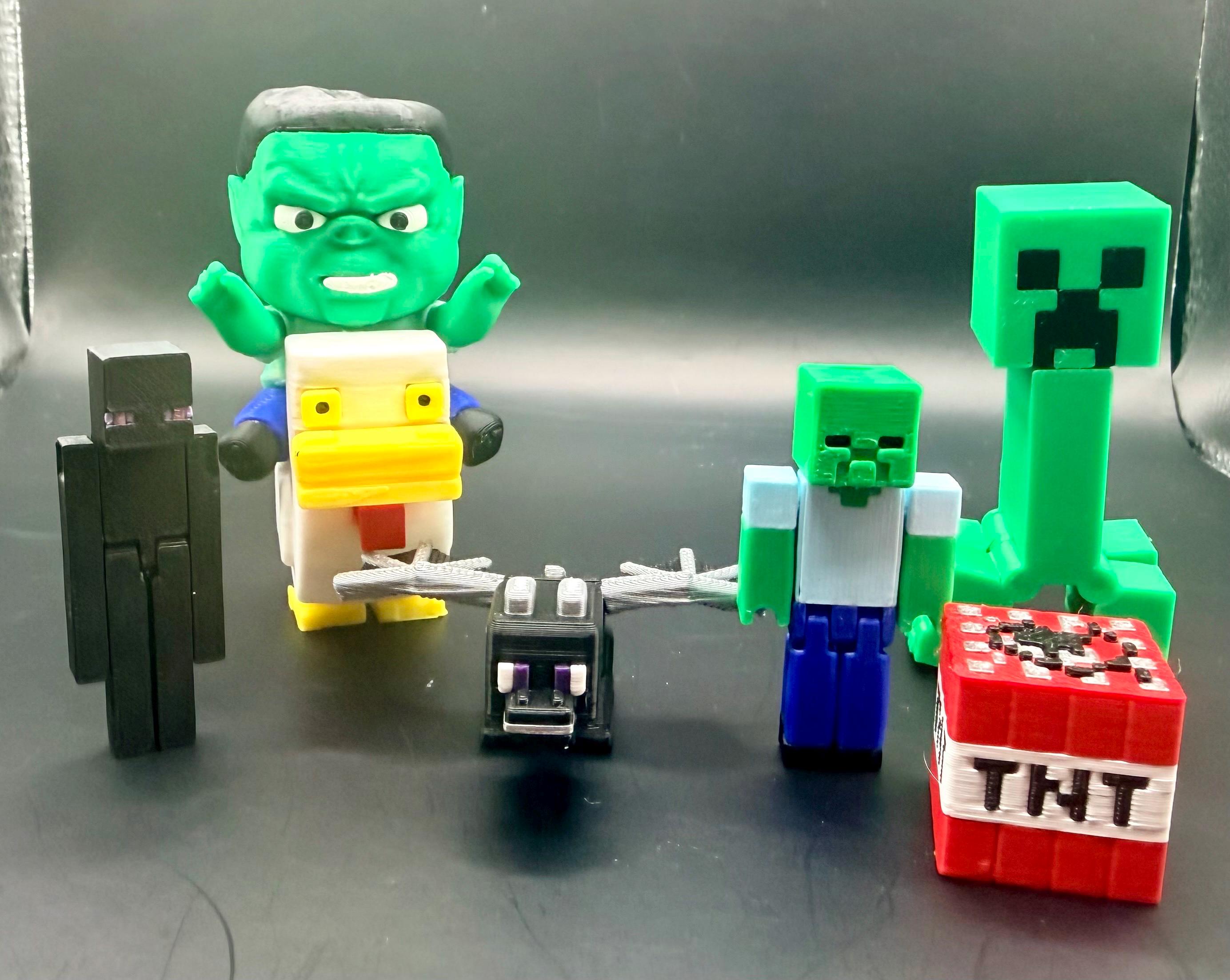Pixel Block Inspired Character Party Favor - Etsy