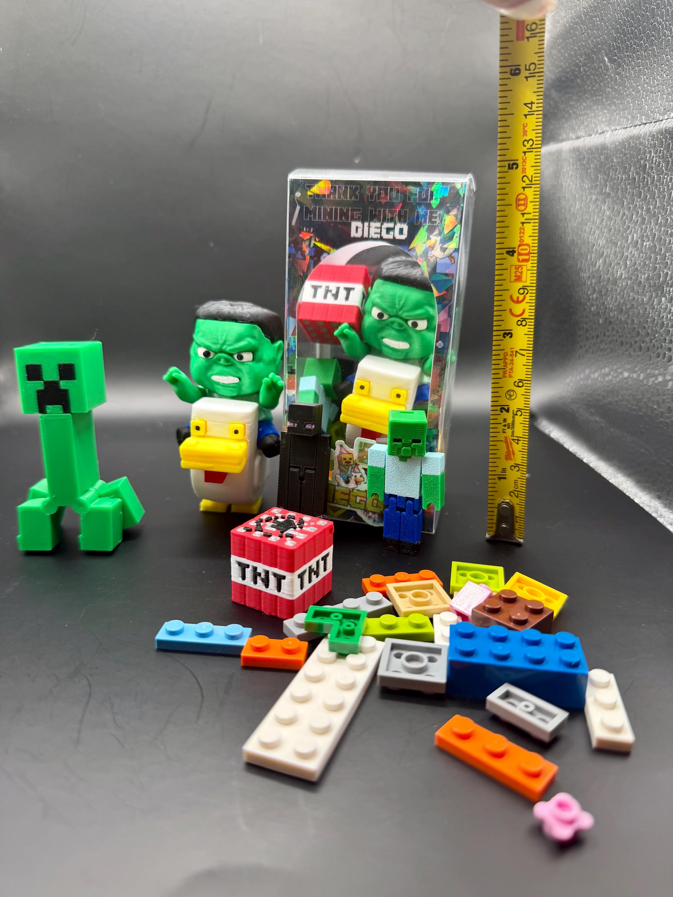 Pixel Block Inspired Character Party Favor - Etsy