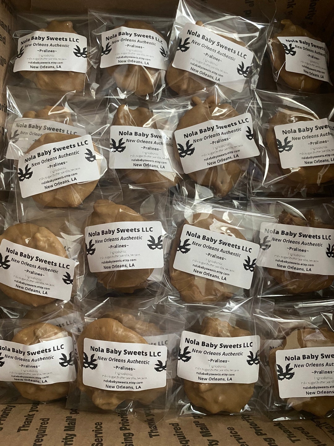 New Orleans Authentic Mini Pralines/pecan Candy Individually Wrapped ...