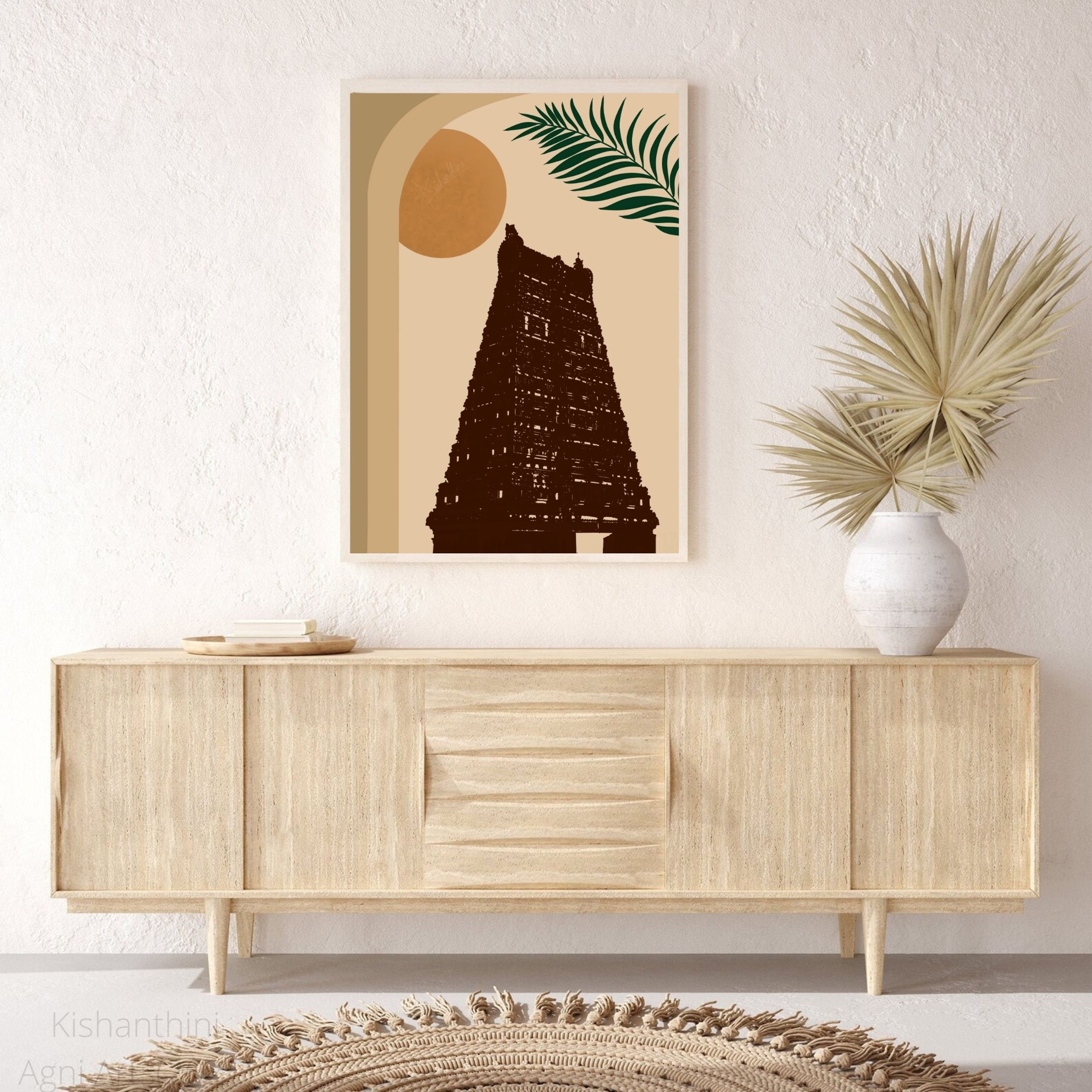 Abstract Temple Printable Art Hindu Illustration/ Instant - Etsy