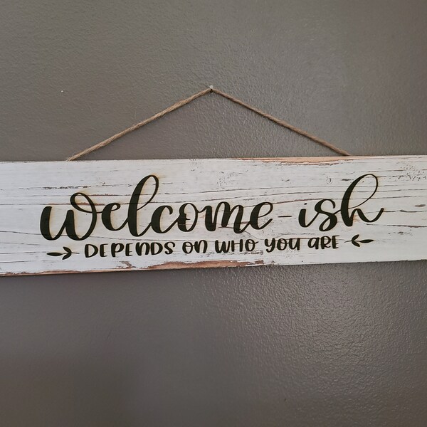 Funny Welcome Sign - Etsy