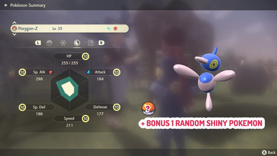 Shiny Porygon-zalpha Bonus Pokemon Legends: Arceus / PLA / Best Stats ...